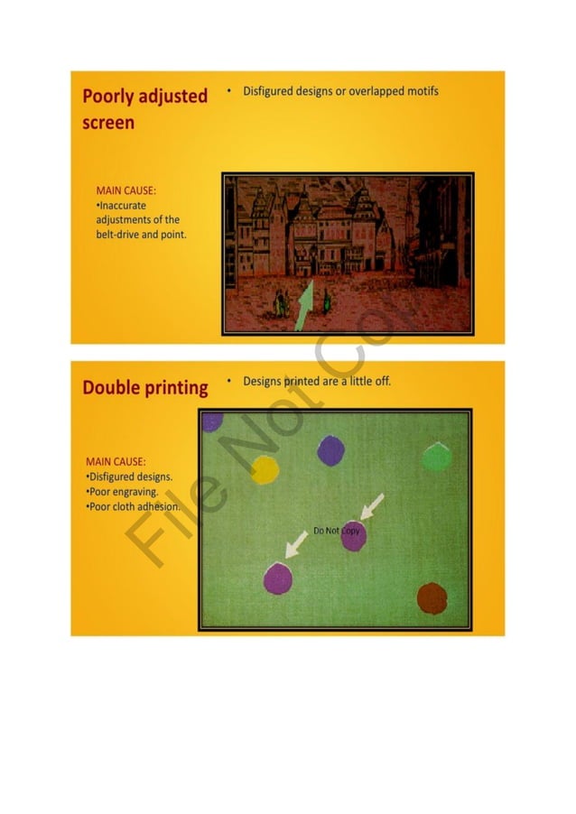 textile printing defects yogesh | PDF