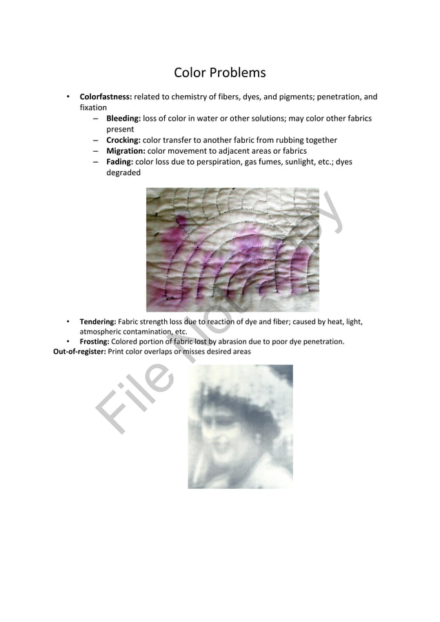 textile printing defects yogesh | PDF