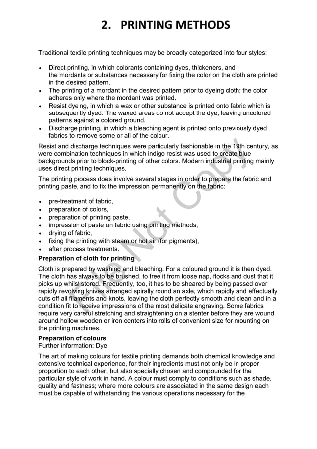 textile printing defects yogesh | PDF