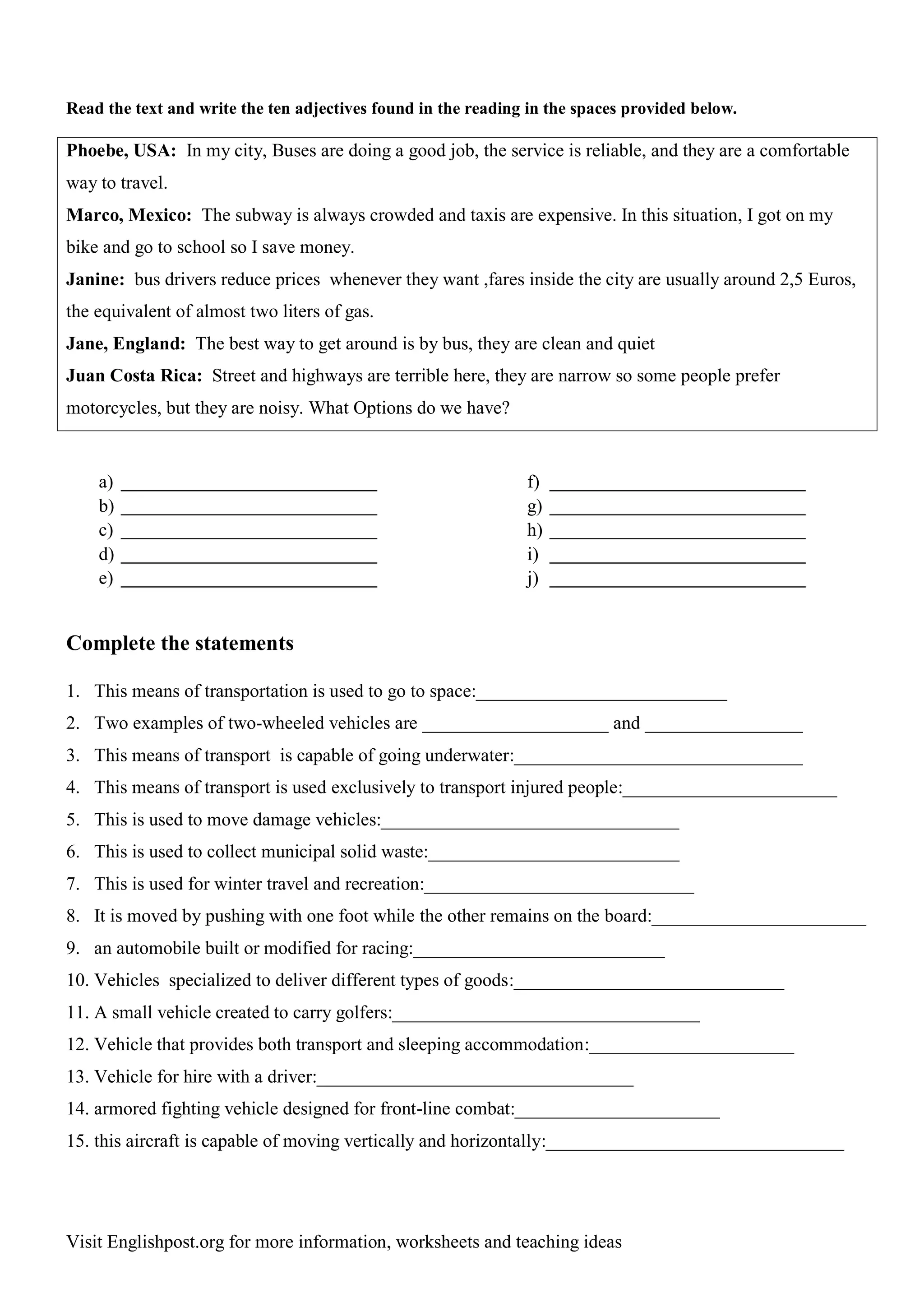 9th Characteristics of the means of transportation | PDF | Rail Travel ...