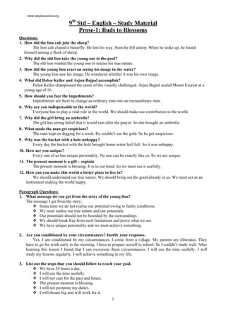 9th english-unit1 | PDF | Poetry | Books and Literature