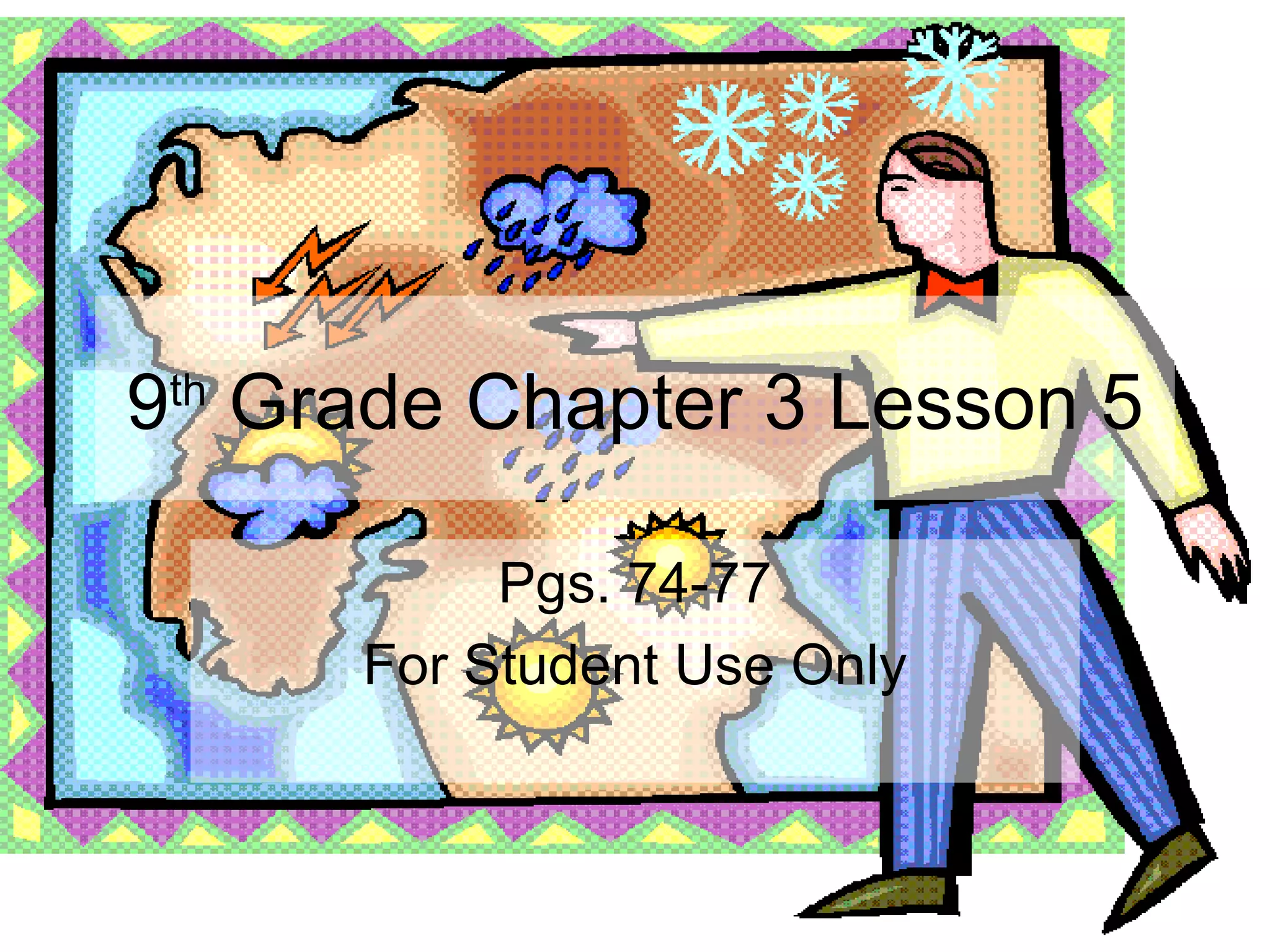 9th Grade Chapter 3 Lesson 5 | PPT