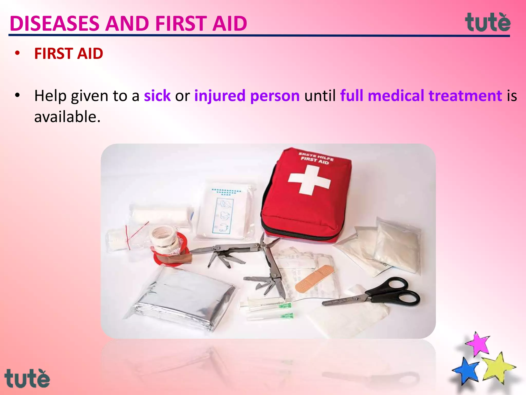 9 th ICSE - Biology - Diseases and First-aid | PPTX