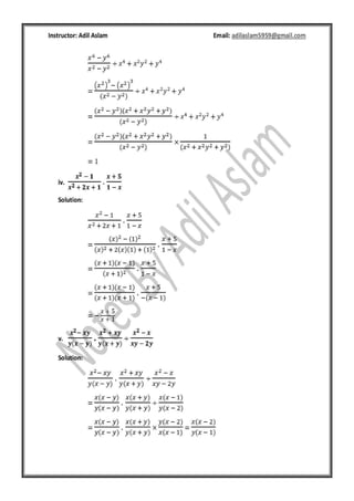 Grade 9 / O level Mathematics(Chapter #4) I AHSAN IRSHAD | PDF