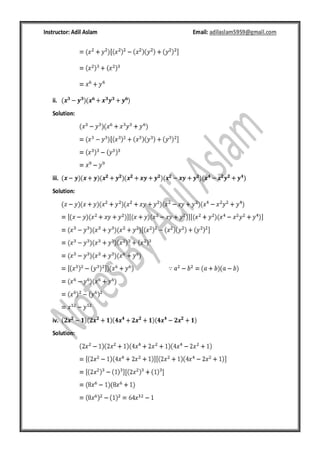 Grade 9 / O level Mathematics(Chapter #4) I AHSAN IRSHAD | PDF