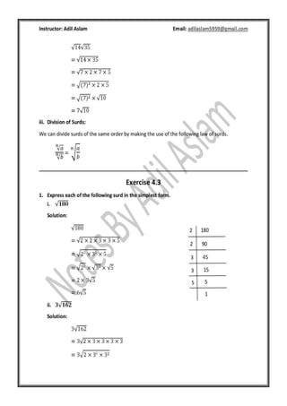 Grade 9 / O level Mathematics(Chapter #4) I AHSAN IRSHAD | PDF