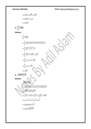 Grade 9 / O level Mathematics(Chapter #4) I AHSAN IRSHAD | PDF