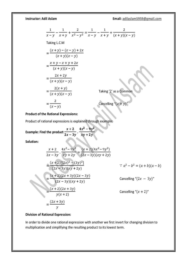 Grade 9 / O level Mathematics(Chapter #4) I AHSAN IRSHAD | PDF