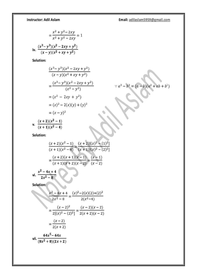 Grade 9 / O level Mathematics(Chapter #4) I AHSAN IRSHAD | PDF
