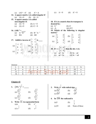 Class 9th Mcq for Preparing Exams , Maths | PDF