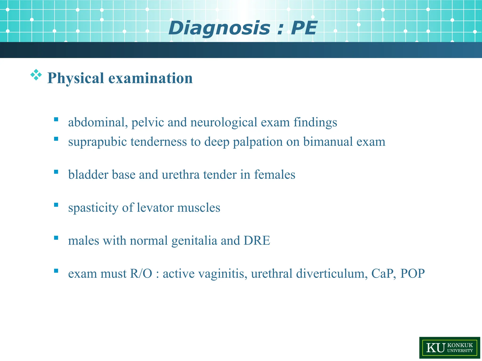 Interstitial Cystitis/ Painful Bladder Syndrome | PPT