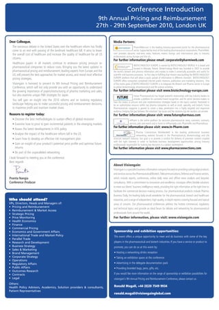9th Annual Pricing And Reimbursement Conference | PDF