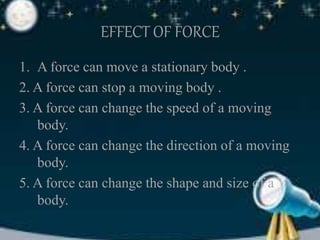force and laws of motion | PPTX