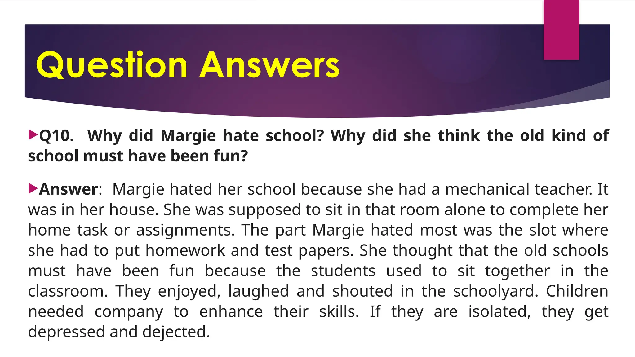 9th grade The Fun They Had English CBSE Chapter | PPTX