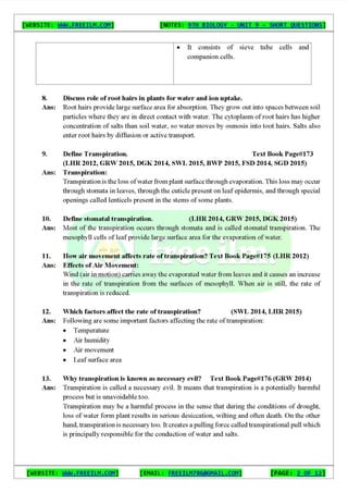 class 9 punjab text boad biology chapter 9 guide | PDF