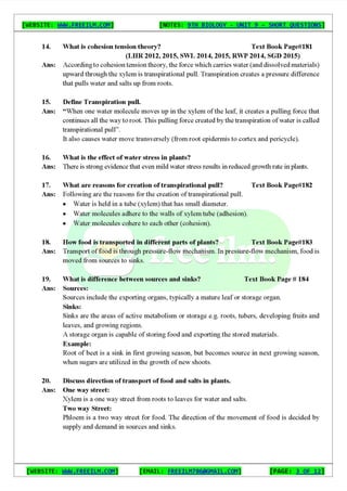class 9 punjab text boad biology chapter 9 guide | PDF