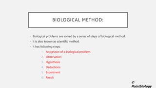 9th Biology chapter 02. Solving a biological problemspptx | PPTX