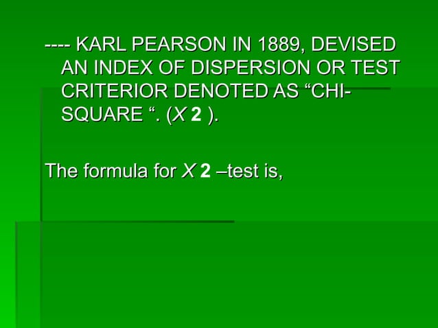 THE CHI-SQUARE TEST IN DEPTH AND WITH EXAMPLES | PPT