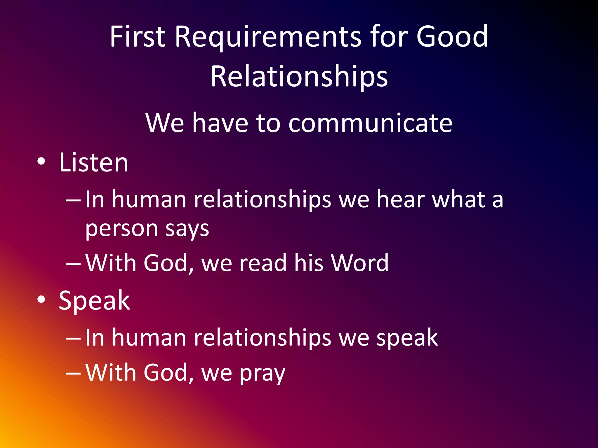 The Christ Centered Life (Part 10): Fellowship With God | PPT