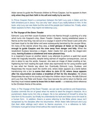 9 the chronicles of narnia aslan | DOCX