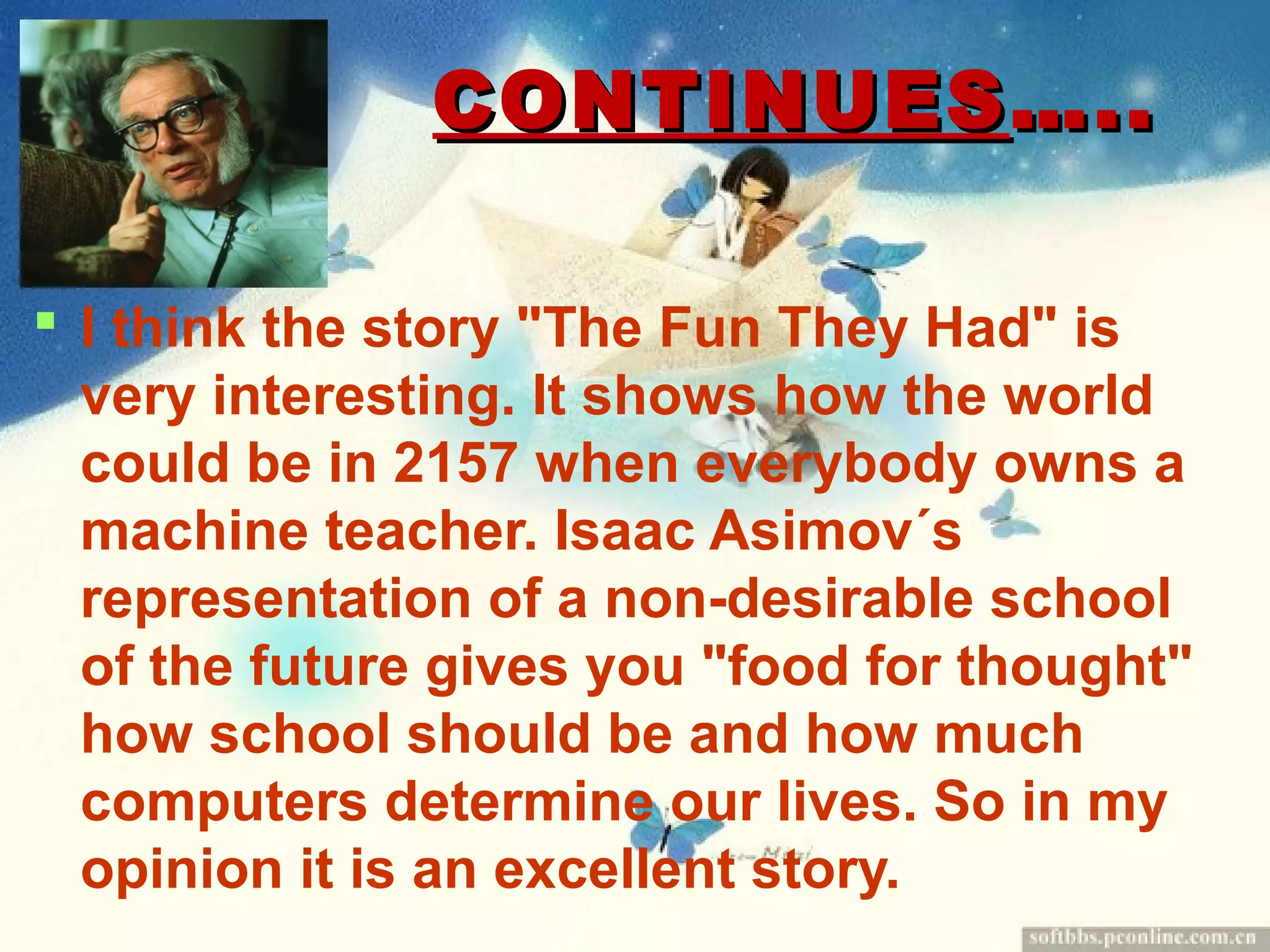 9 the fun they had | PPT