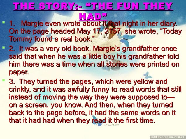 9 the fun they had | PPT