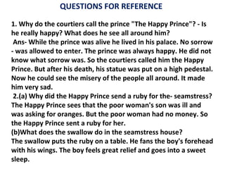 CLASS 9 the happy prince sanjeeb mohanty, future perfect, vss nagar ...