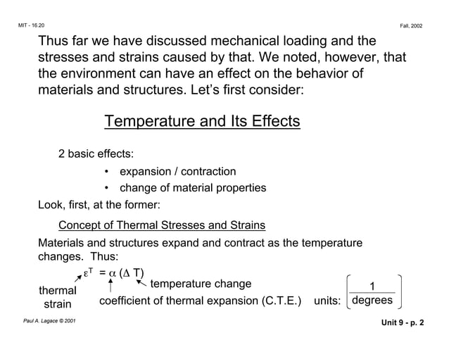 9 thermal strain | PDF | Physics | Science