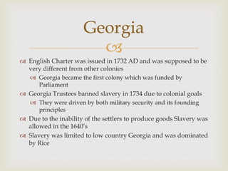 9) the southern colonies and english dominance | PPTX