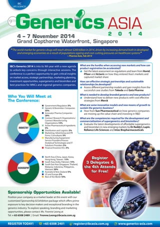 Generics Asia 2014 | PDF