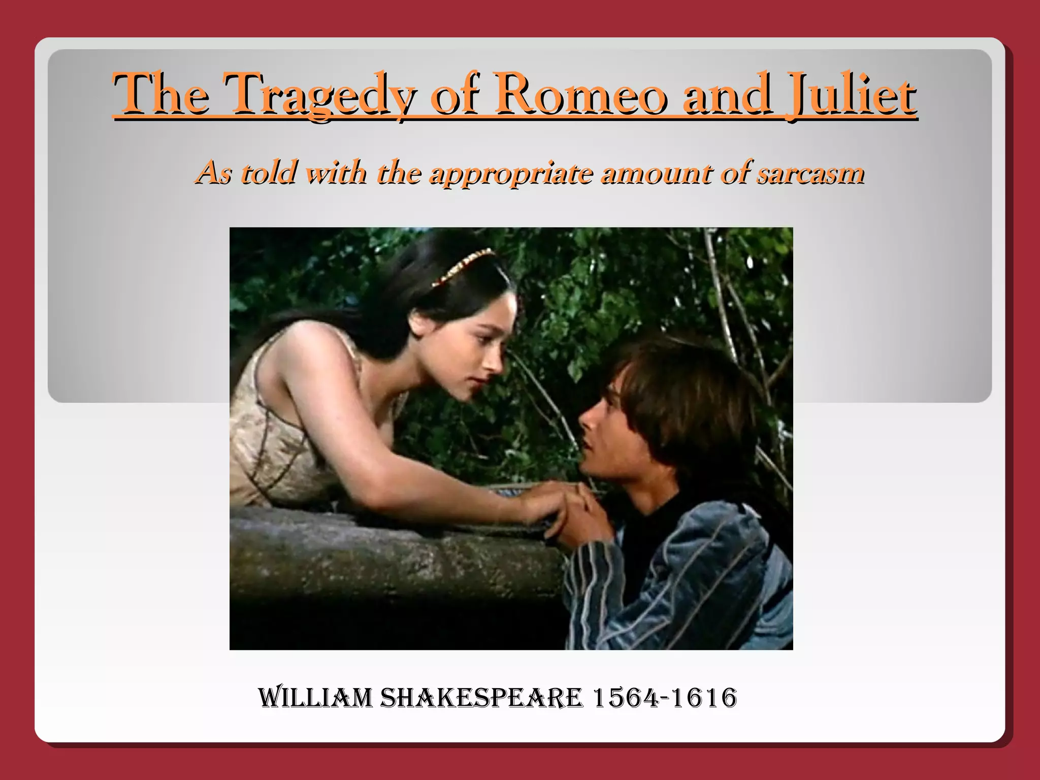 Romeo and Juliet Summary | PPT