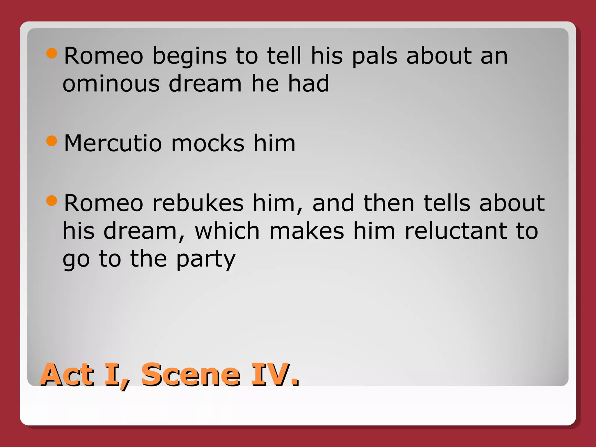Romeo and Juliet Summary | PPT