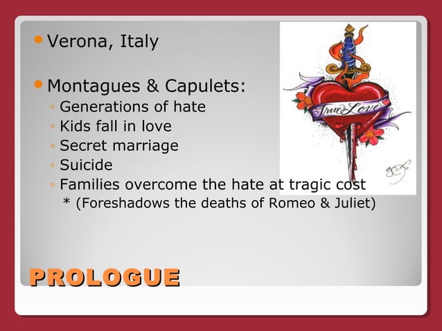 Romeo and Juliet Summary | PPT | Romance | Genres