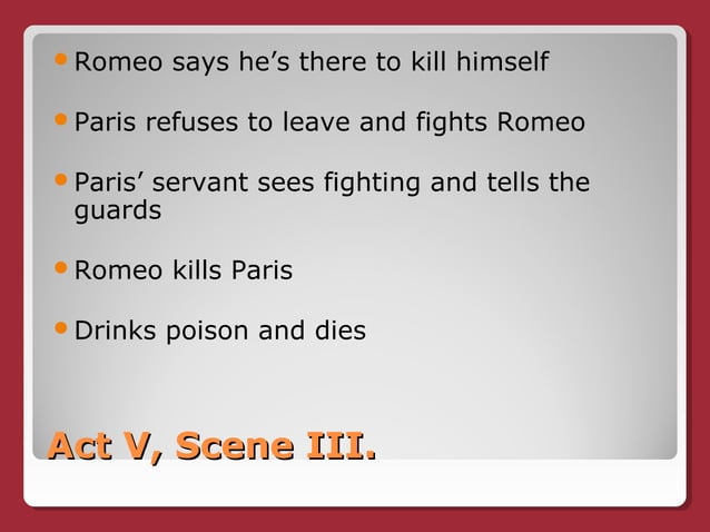 Romeo and Juliet Summary | PPT | Romance | Genres