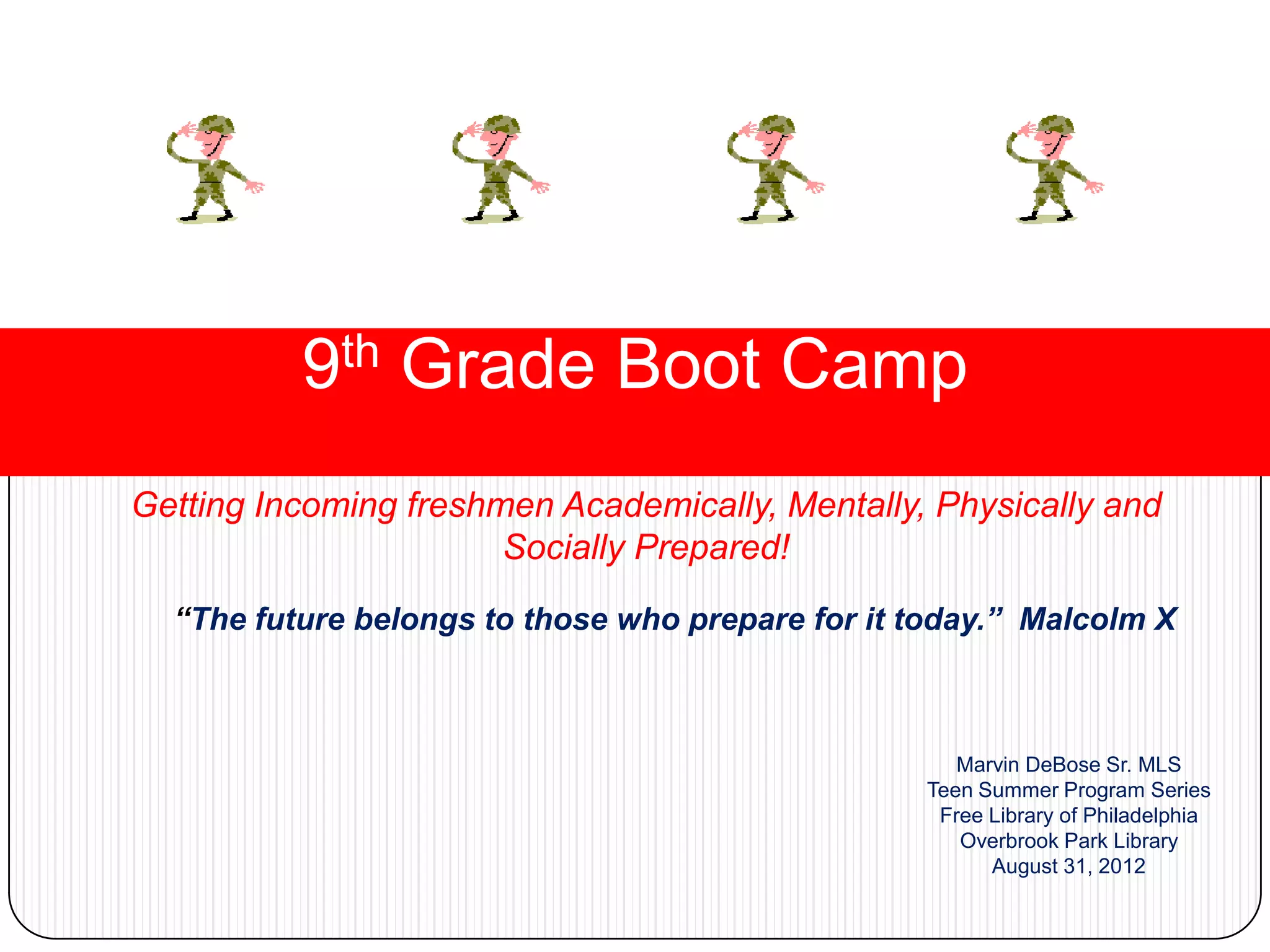 9th Grade Boot Camp | PPT