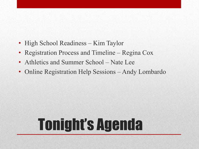 9th Grade Registration Night PowerPoint | PPTX