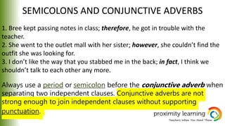 9th grade semicolons | PPT