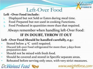 9th lecture-Sanitary procedures while preparing and cooking food | PPTX