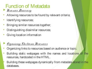 Metadata: A concept | PPT