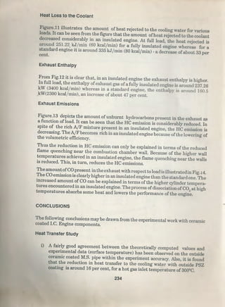 Experiments on a Thermally Insulated Diesel Engine | PDF