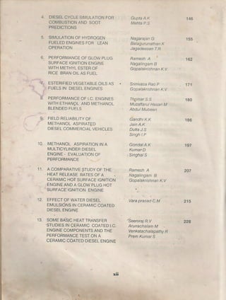 Experiments on a Thermally Insulated Diesel Engine | PDF