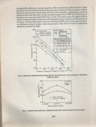 Experiments on a Thermally Insulated Diesel Engine | PDF