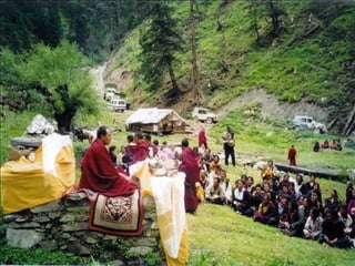 9th Neten Rinpoche come back Jungpa Monastery.1998