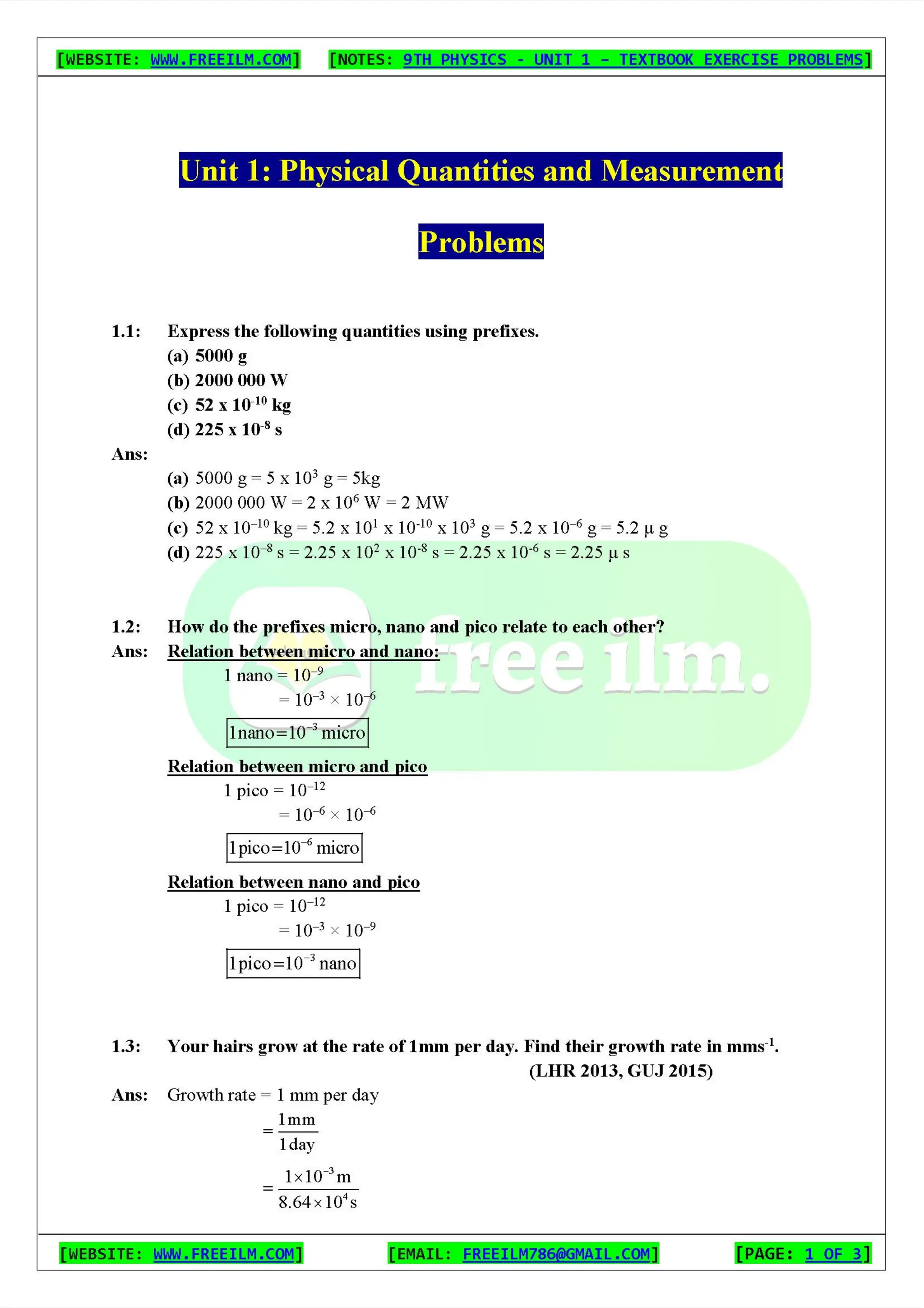 9th Phy Ch 1 Numericals.pdf