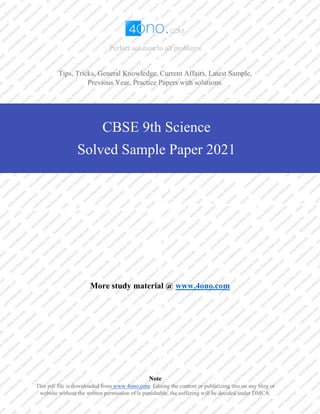 Class 9th Science Sample Paper t - 2.pdf