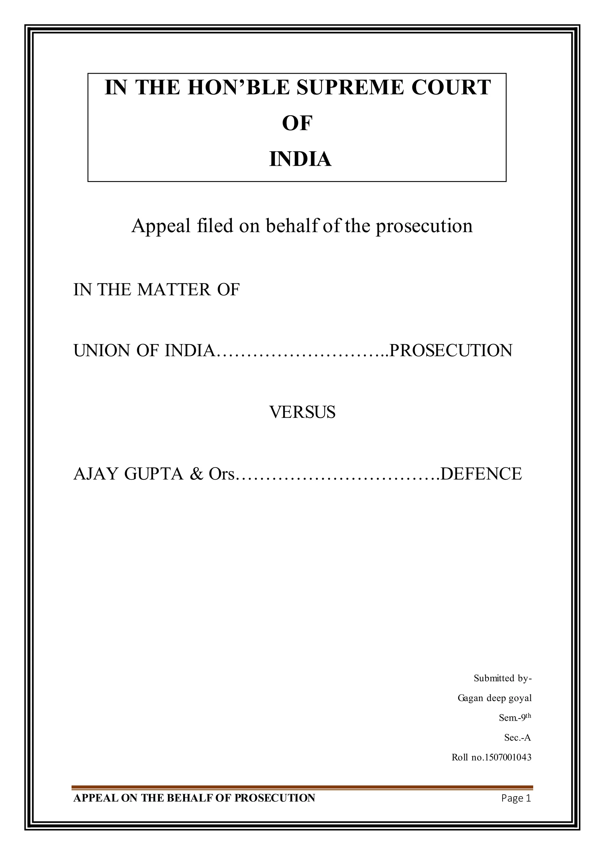moot file of sec 304 -b,201and 34 of indian penal code | DOCX