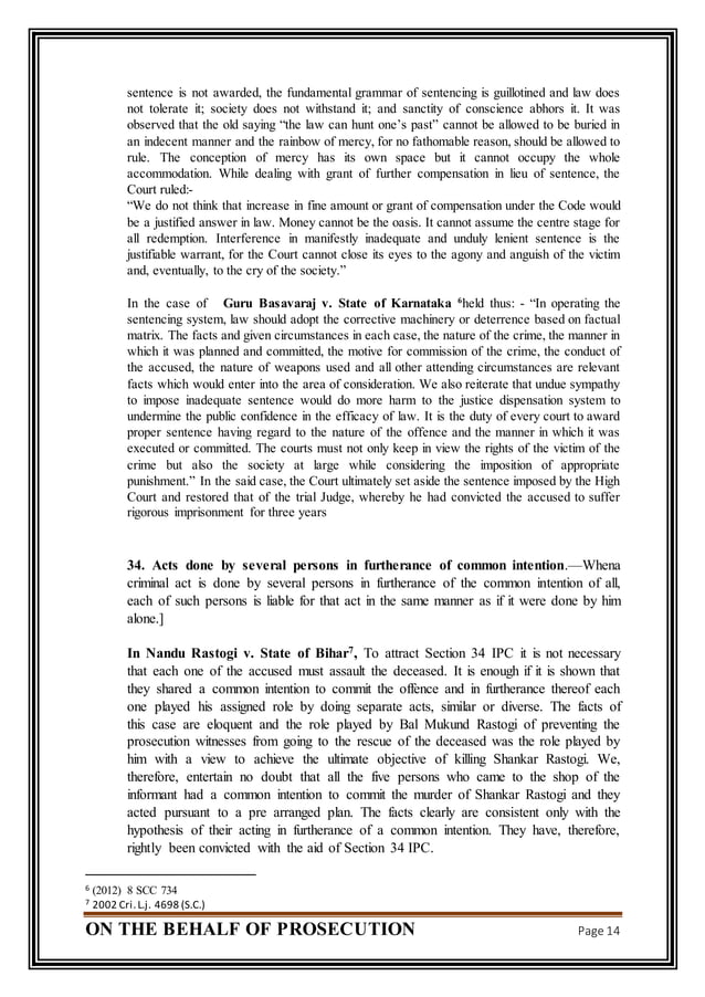 memorial of ipc sec 302 and 326 B | DOCX