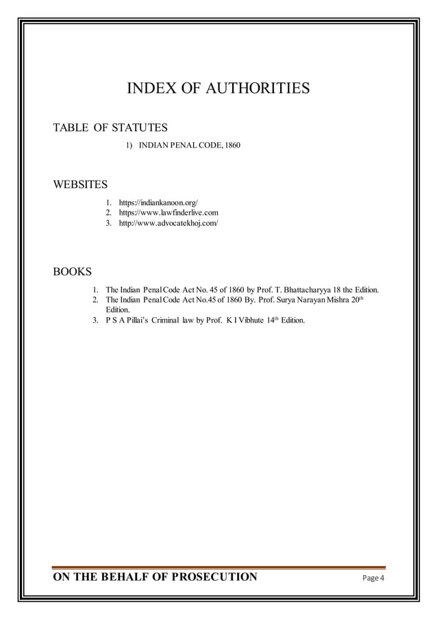 memorial of ipc sec 302 and 326 B | DOCX