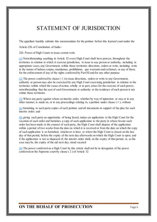 memorial of ipc sec 302 and 326 B | DOCX