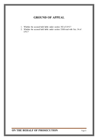 memorial of ipc sec 302 and 326 B | DOCX